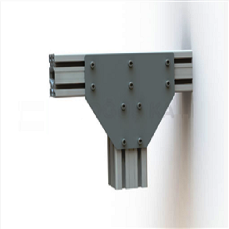 90x90 3 Directional Connection Plate - Aluminium Profile