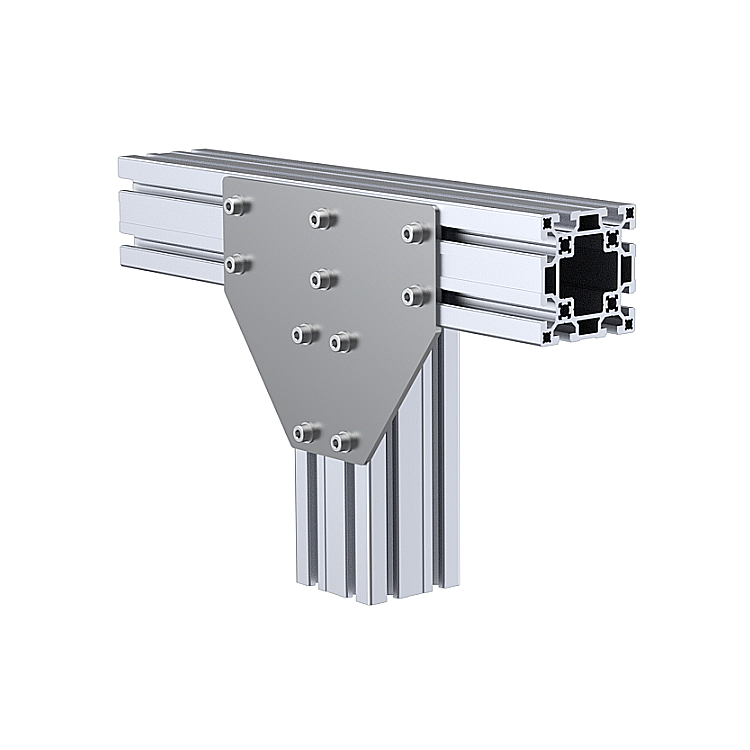 80x80 3Way Connection Plate - Aluminium Profile